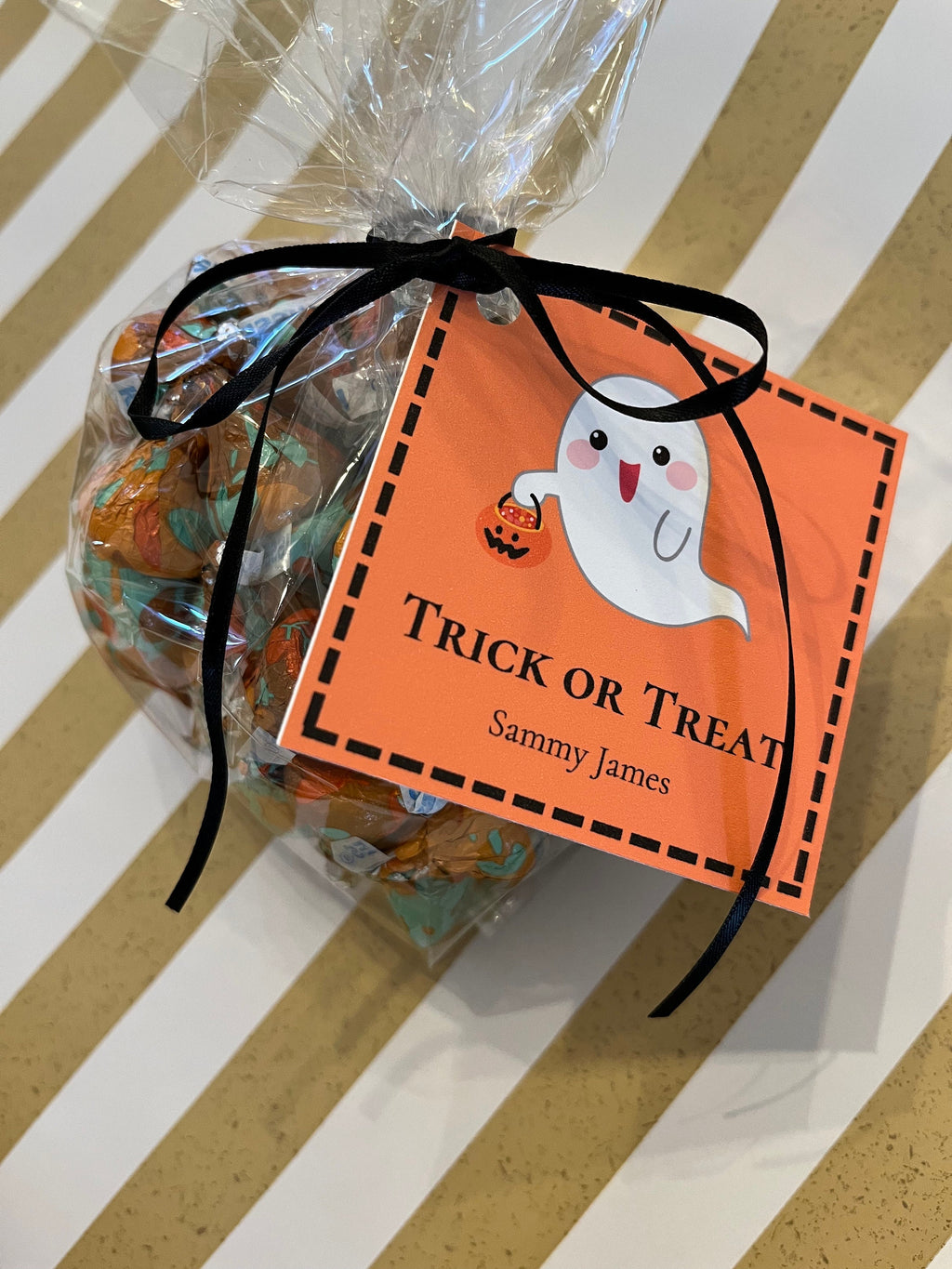 Personalized Halloween Tags and Stickers | Candy Bag Tags | Tags for H ...
